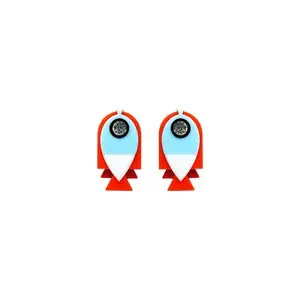 GISSA BICALHO Fish Dangle Earrings - Orange