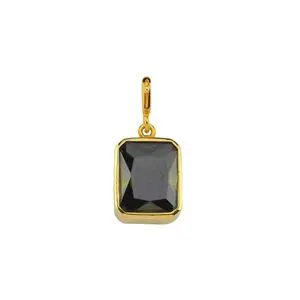 LINYA JEWELLERY Rectangular Crystal Charm