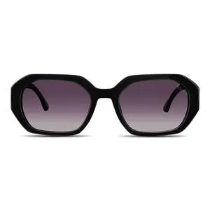 VELVET EYEWEAR Geometric Nina Sunglasses - Black