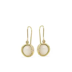 VINTOUCH ITALY Ad Astra Moonstone Earrings - White/gold