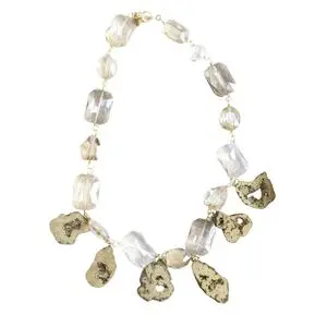 TAYLOR REESE En Eclat Crystal And Geode Slice Necklace