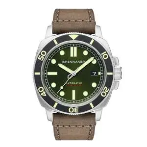 SPINNAKER Hull Diver Automatic Strap Watch - Green