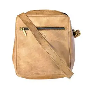 BERBER LEATHER Martil Small Messenger Bag - Brown