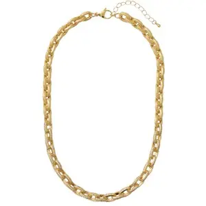 ALEXIE OF ATHENS Pavé Link Chain Necklace - Gold