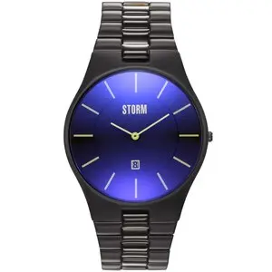 STORM Slate Blue Stainless Steel Bracelet Watch - Black/blue