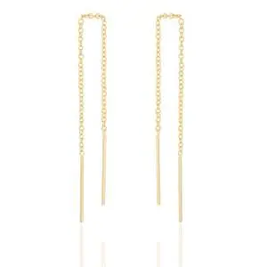 WARE COLLECTIVE Chain Threader Earrings - Gold
