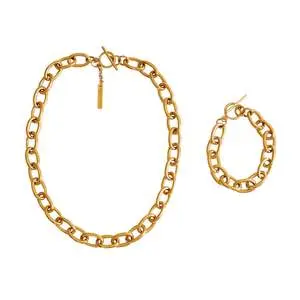 OUTOFOFFICE Chain Necklace And Bracelet Set