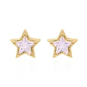 LUNA CHARLES Brooke Star Stud Earrings - Gold