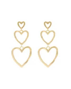 MARCIA MORAN Ibisa Heart Earrings - Gold