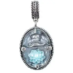 GEM KINGDOM Sterling Pendant - Silver