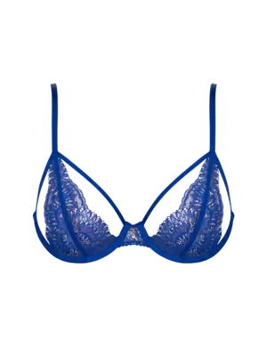 BONBON LINGERIE Pamela Ouvert Bra Royal - Blue