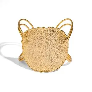 Women's Gold Plated Shield Bracelets