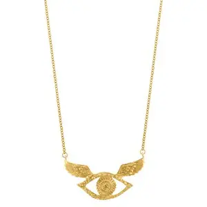 SOPHIE SIMONE DESIGNS Eyes Wings Pendant Necklace - Gold