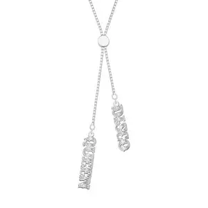 CARTERGORE Disco Queen Sterling Slider Necklace - Silver