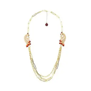 GISSA BICALHO Acrylic Rosebush Necklace - Pink