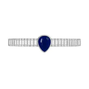 MAISON DE GALA Drop Bracelet - Silver/blue