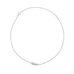 LUCY QUARTERMAINE Skinny Drip White Topaz Pendant - Silver