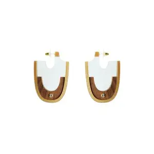 GISSA BICALHO Neutrals Curve Earrings - Yellow