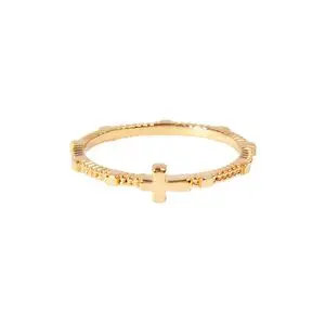 BELINDA JEWELZ Grace Cross Ring Gold