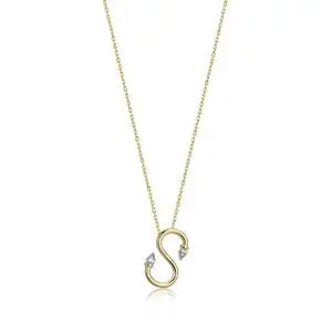REIS JEWELLERY Grande Carta 14k Gold Diamond Necklace - Yellow