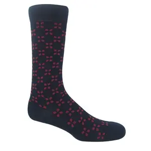 PEPER HAROW - MADE IN ENGLAND Cambridge Patterned Socks - Blue