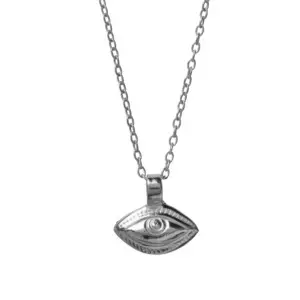 GODDESS CHARMS Goddess Of Vision Evil Eye Charm Necklace - Silver
