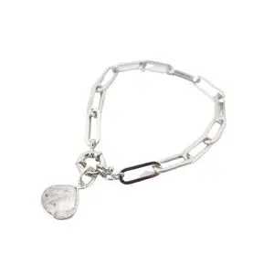 HARFI Sterling Herkimer Diamond Crystal Bracelet - Silver