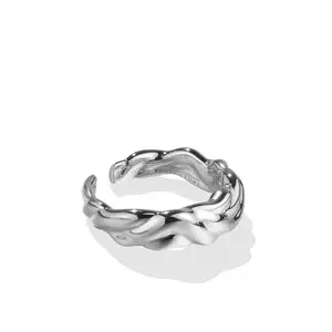 LAIT & LUNE Mica Rhodium Vermeil Ring - Silver