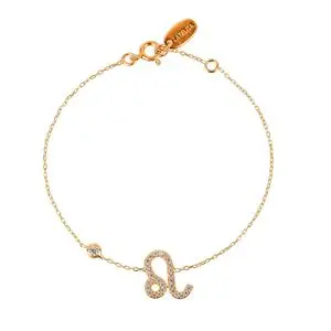 LATELITA Zodiac Horoscope Star Sign Leo Bracelet - Gold