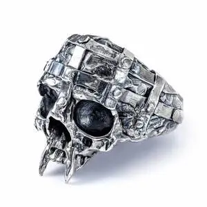 GERMAN KABIRSKI Diablerie Gothic Skull Ring - Silver