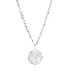 POSH TOTTY DESIGNS Sterling Molten Disc Necklace - Silver