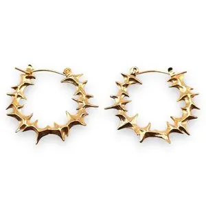 JAGGED HALO JEWELRY Yennefer Spike Small Earrings - Gold