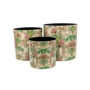 NILA PARMAR DESIGNS Canopy Nature Trio Vases-set Of Three - Green