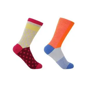 PEPER HAROW - MADE IN ENGLAND Tulip Anne & Wine Katherine Socks 2 Pack - Red