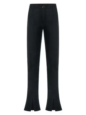 TIA DORRAINE Double Identity Slim Trousers With Slits