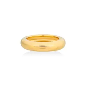 SHABELLA NYC Curve Band Ring - Gold