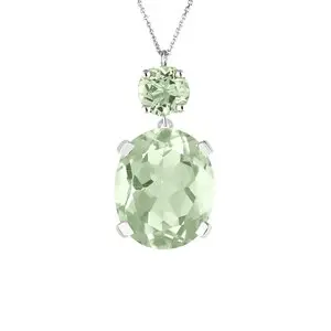 AUGUSTINE JEWELS Amethyst Drop Necklace - Green