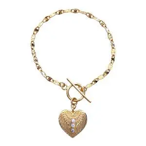 IN CAUDA VENENUM Milo Heart Pendant Bracelet