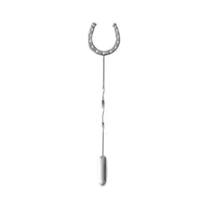 LEE RENEE Lucky Horseshoe Tie Pin/twist Tie Pin - Silver