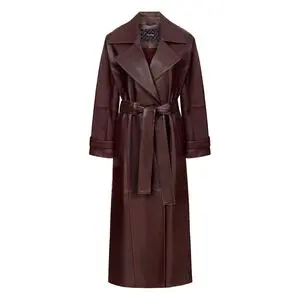 SAINT ONES Arden Leather Trench Coat
