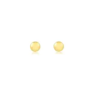 SOLIO JEWELLERY 18k Solid Gold Mini Ball Stud Earrings - Gold/yellow