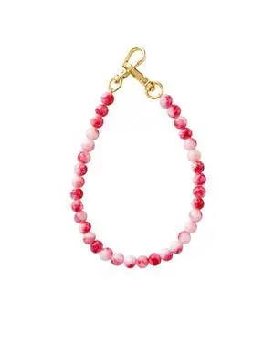SEREE Beaded Bag Charm - Pink