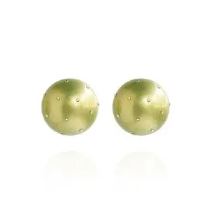 SAULE LABEL Gaia Midi Crystal Earrings - Green