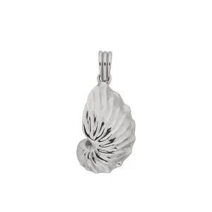 ZOË & MORGAN Paper Nautilus Charm - Silver