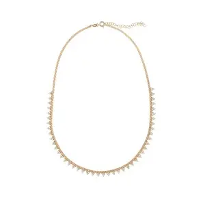 LYA SOUL JEWELRY Neutrals Dyani Zircon Choker Necklace - Gold