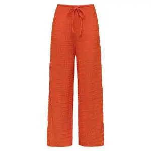 MONTCE Drawstring Wide Leg Pant - Orange