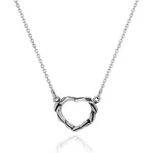 UNALOE Belove Sterling Heart Necklace - Silver