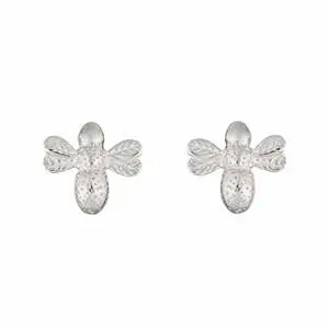 LILY CHARMED Sterling Bee Stud Earrings - Silver