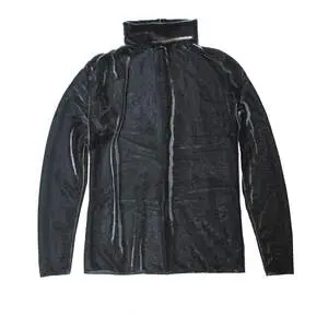 TRAMP IN DISGUISE Acrux Iridescent Sheer Turtleneck Top