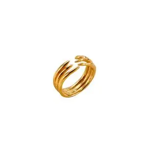 POSH TOTTY DESIGNS Talon Open Gold Ring - Silver